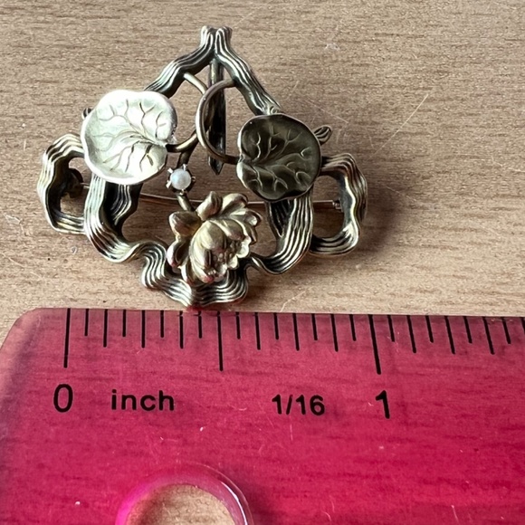 Jewelry | Antique Victorian 1k Gold Floral Watch Pin Brooch Pendant ...